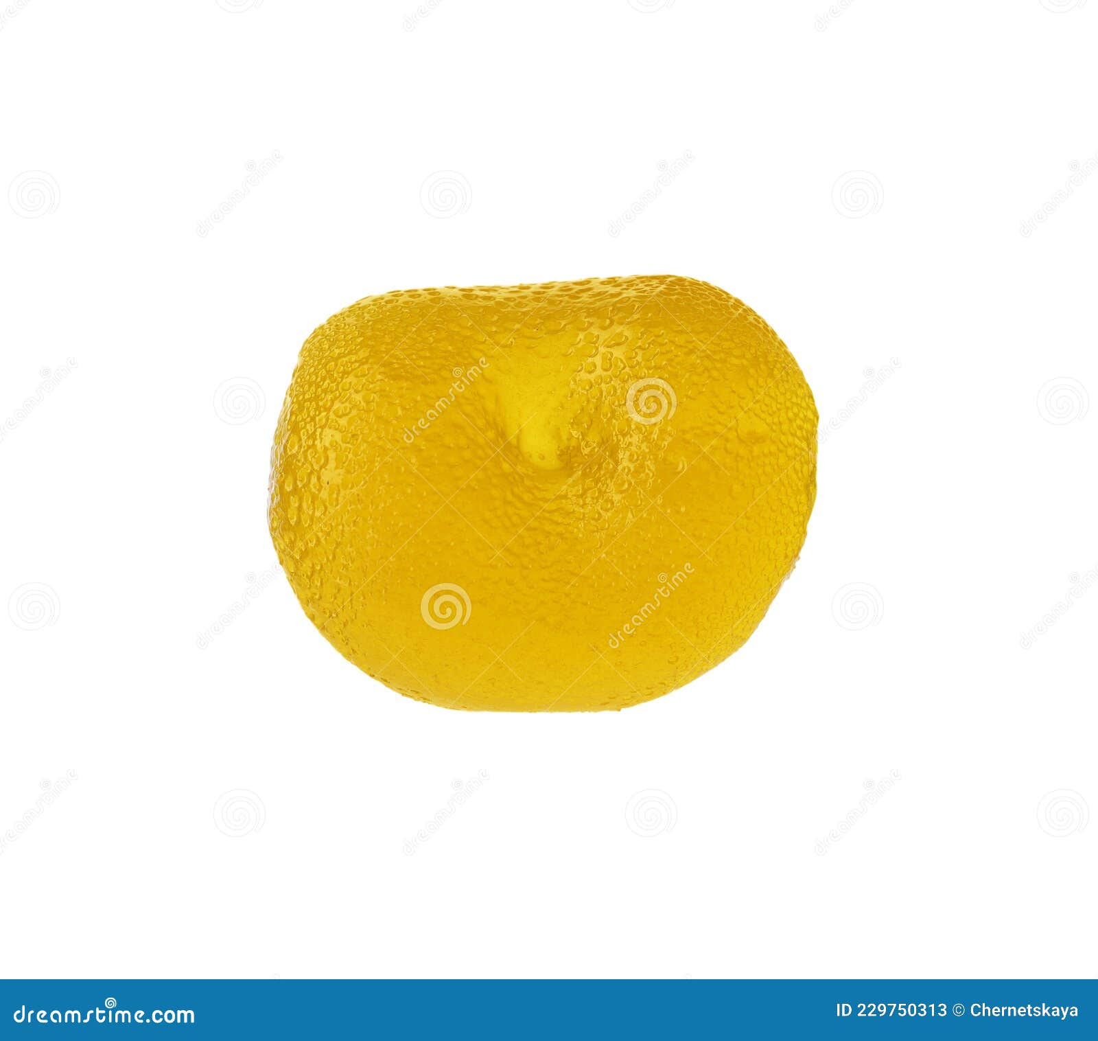 Delicious Yellow Gummy Cherry Candy Isolated on White Stock Image ...