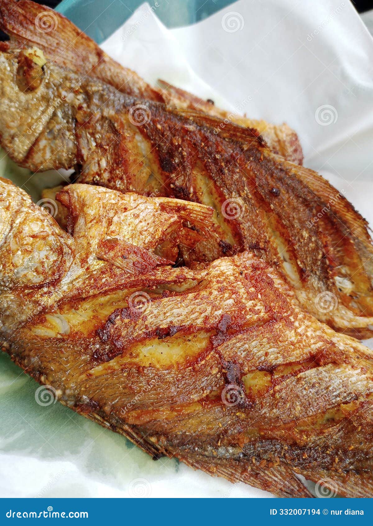Delicious Yellow Spice Fried Fish Stock Photo - Image of fish ...