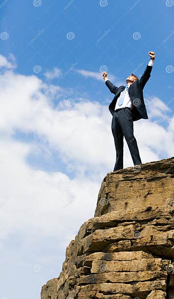 Delight stock photo. Image of cloud, emotion, cliff, lucky - 5480962