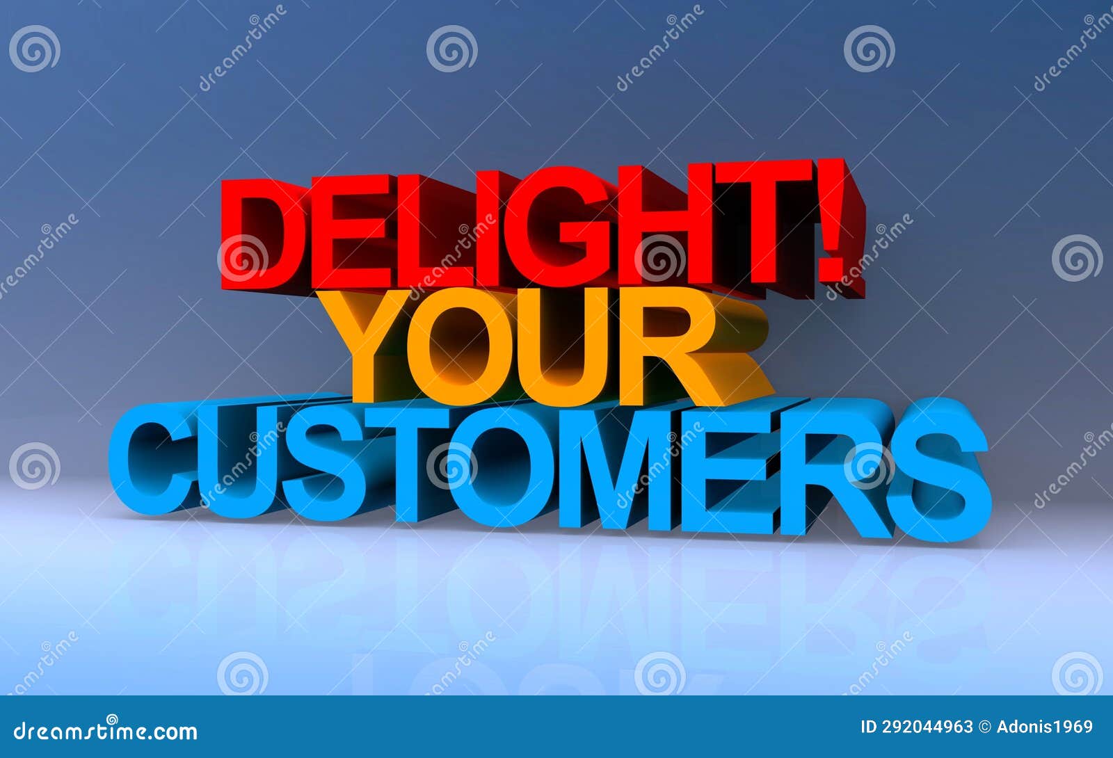 Delight! Your Customers on Blue Stock Illustration - Illustration of ... Delight! Your Customers on Blue Stock Illustration - Illustration of ...
