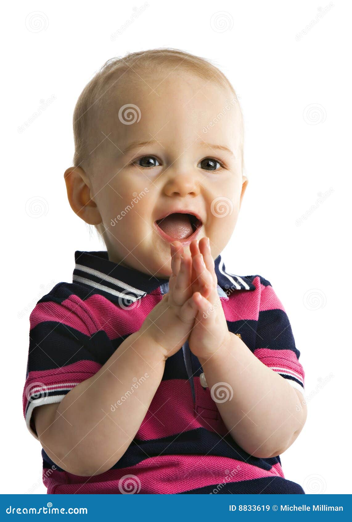 Delighted Baby Boy stock image. Image of child, navy, smiling - 8833619