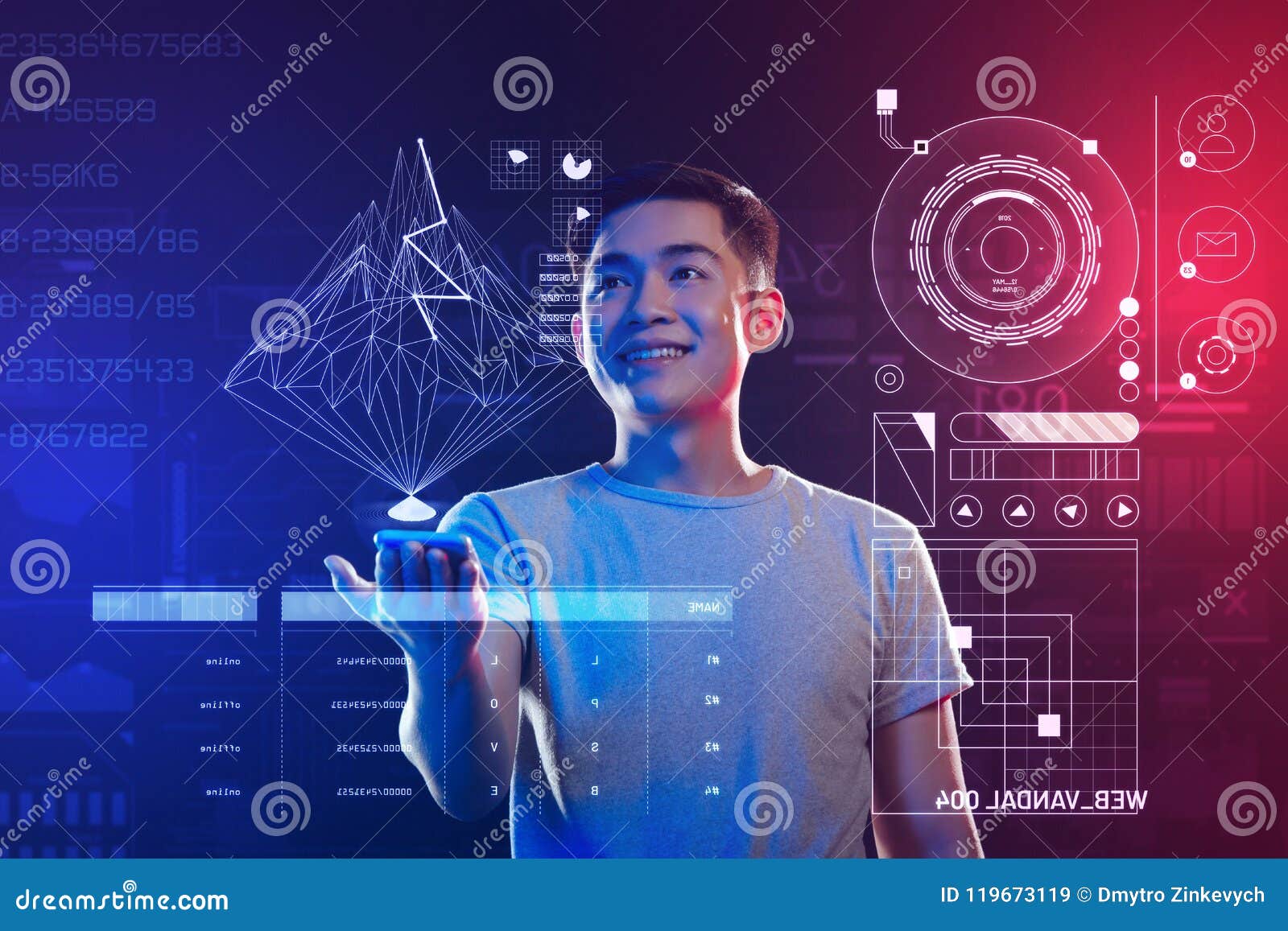 Delighted Software Developer Feeling Happy while Making a Projection ...