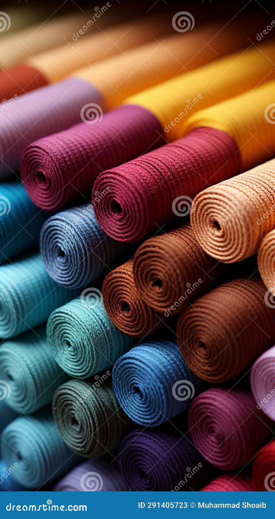 A Delightful Array of Multicolored Fabrics Presented on Matting Texture ...