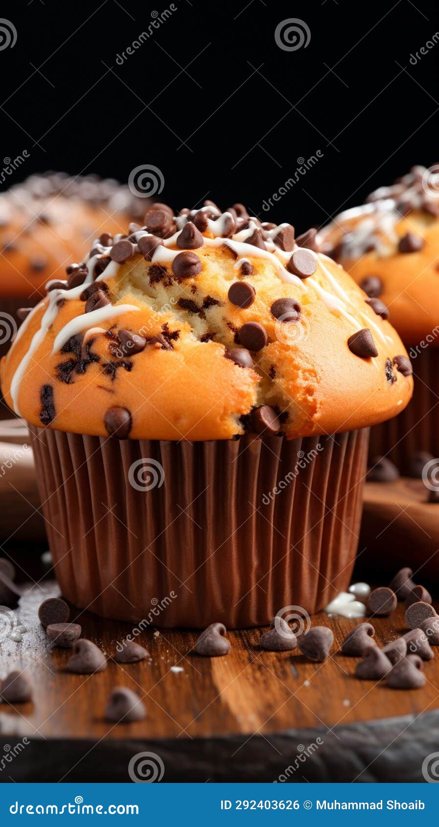 A Delightful Blend of Chocolate and Muffin the Beloved Chocolate Chip ...