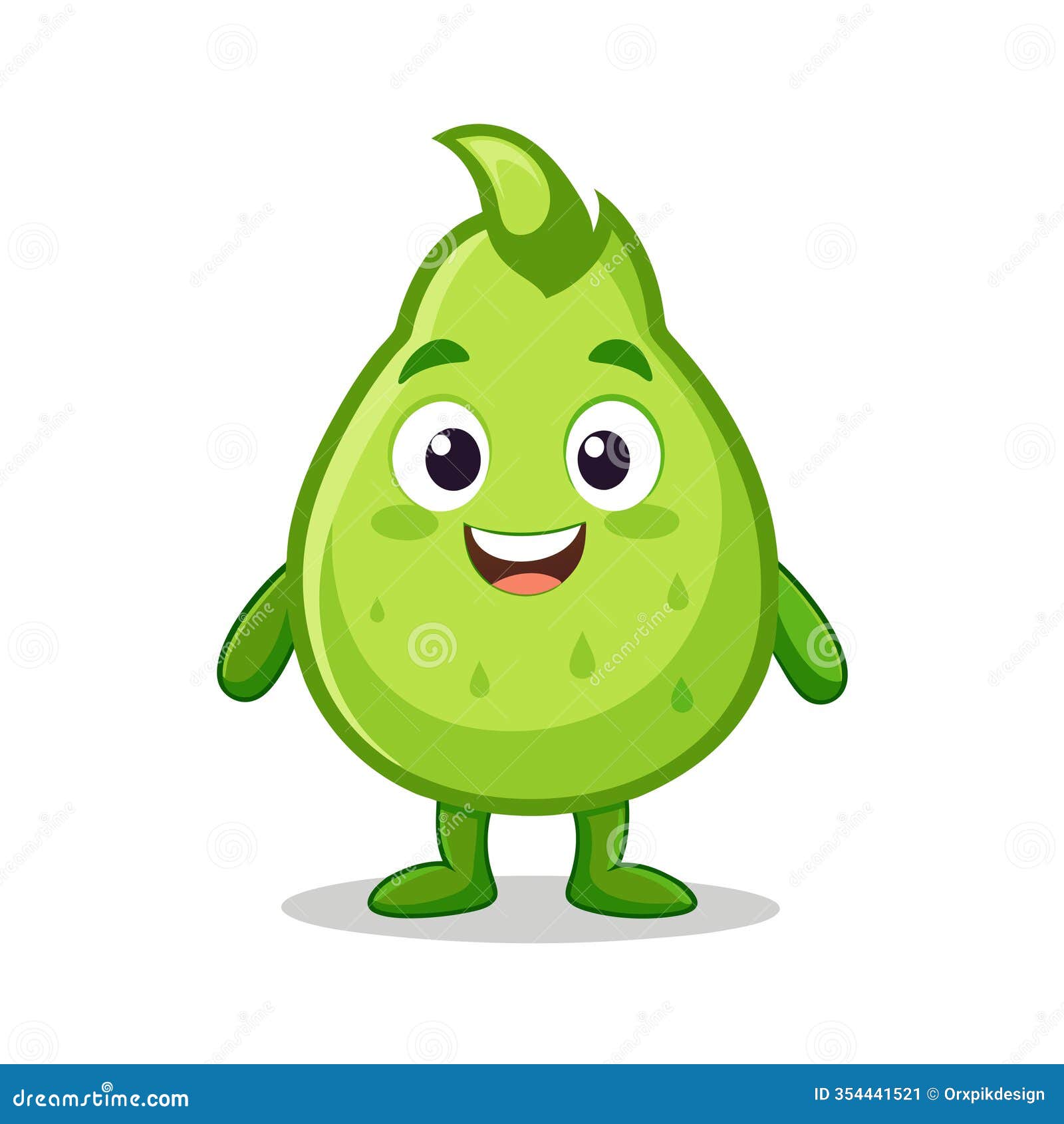 Delightful Cartoon Chayote Character Design | CartoonDealer.com #354441521