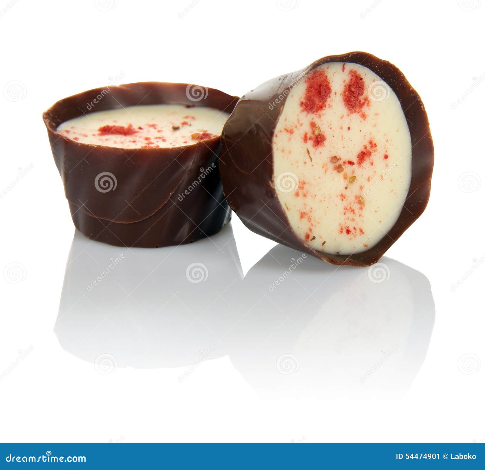 Delightful Chocolates with a Stuffing Stock Image - Image of present ...