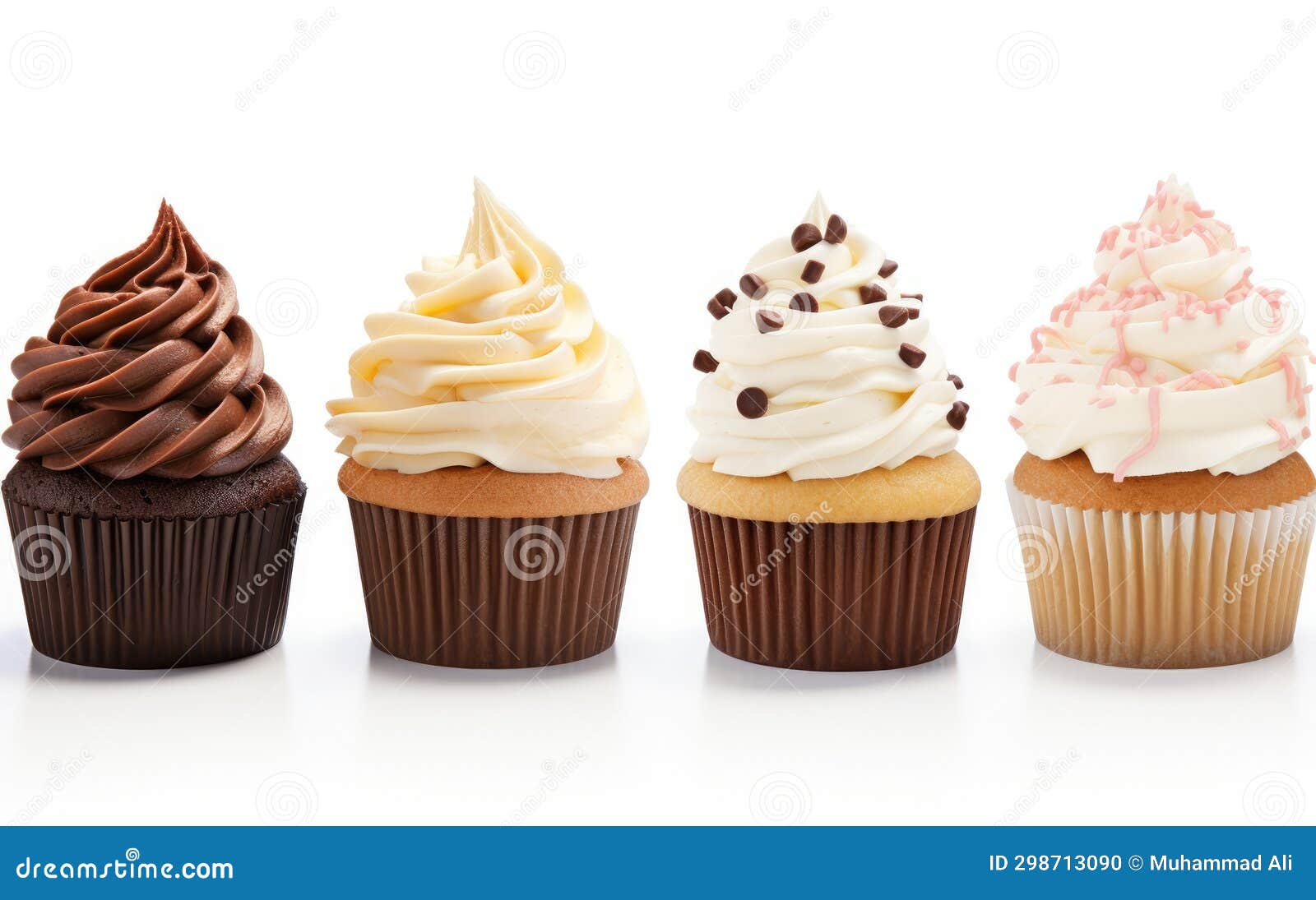 Delightful Cup Array on White Background Stock Illustration ...