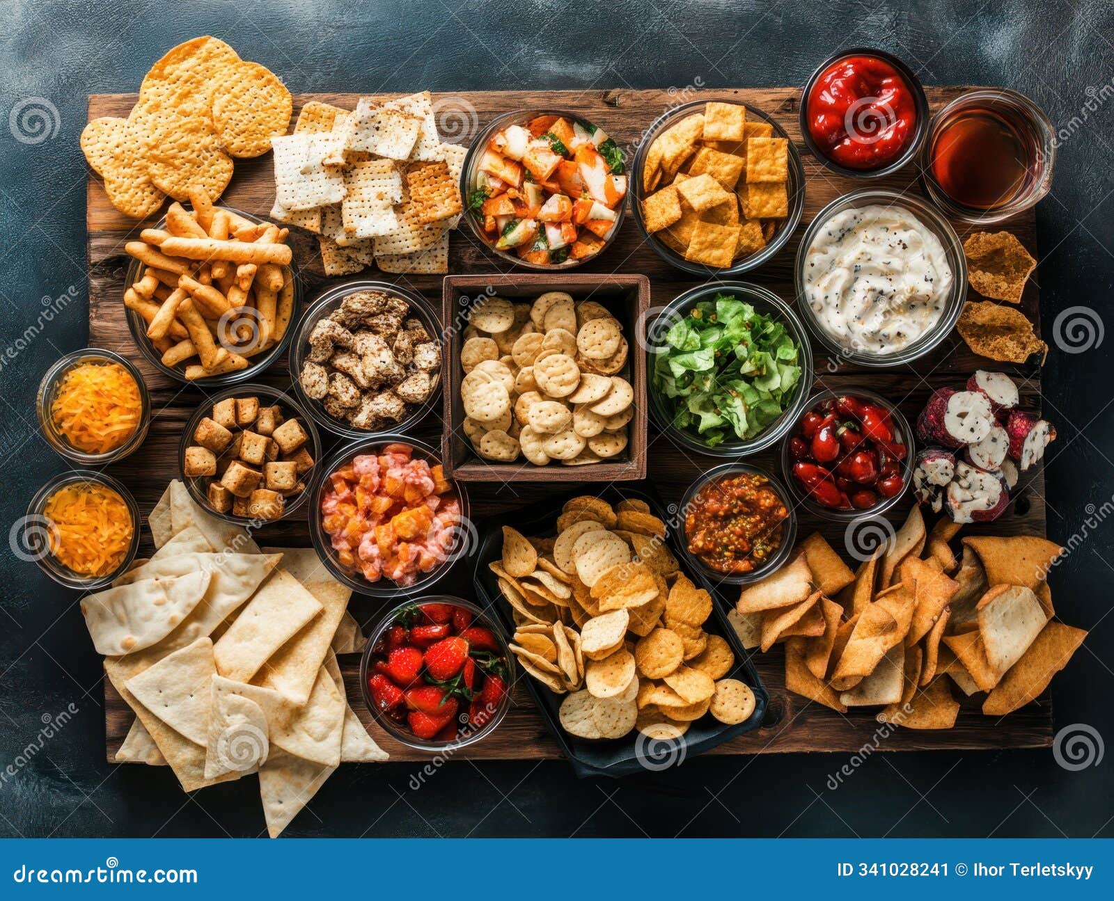 A Delightful Spread of Assorted Snacks and Appetizers for a Cozy ...