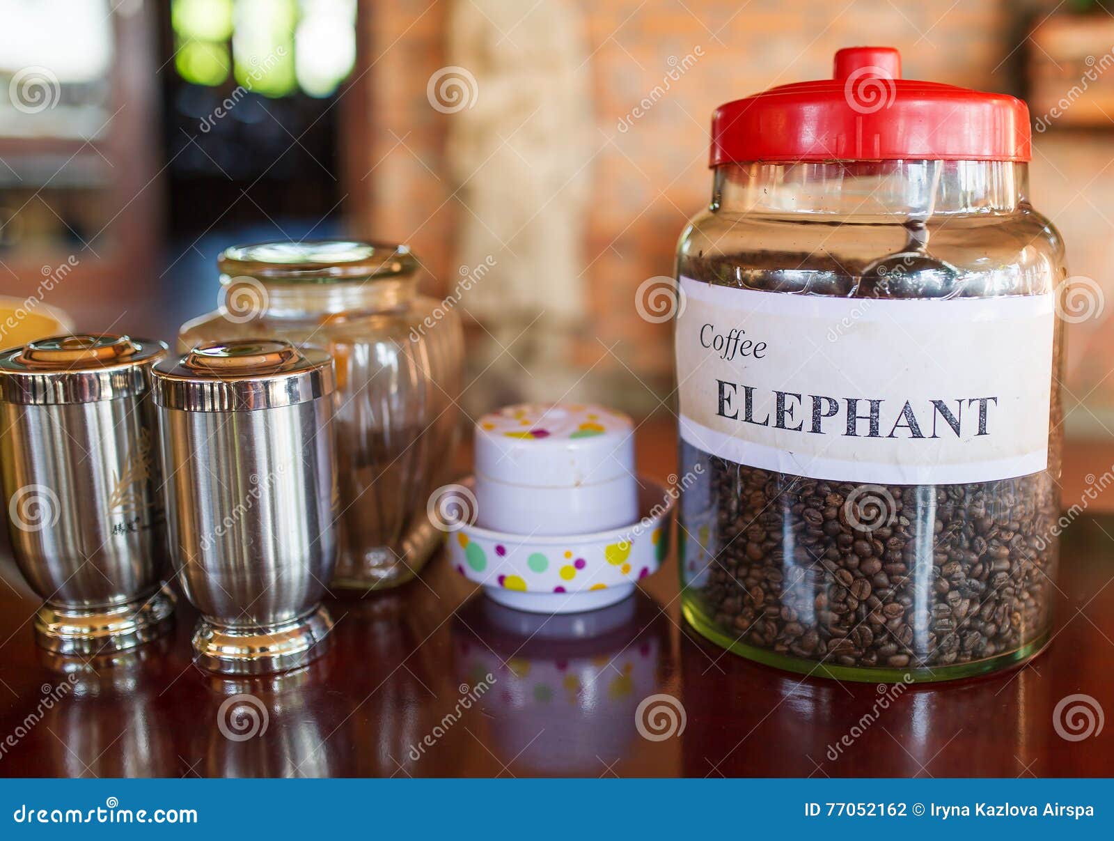 Delightful Vietnamese Elephant Coffee Stock Photo - Image of cafe ...