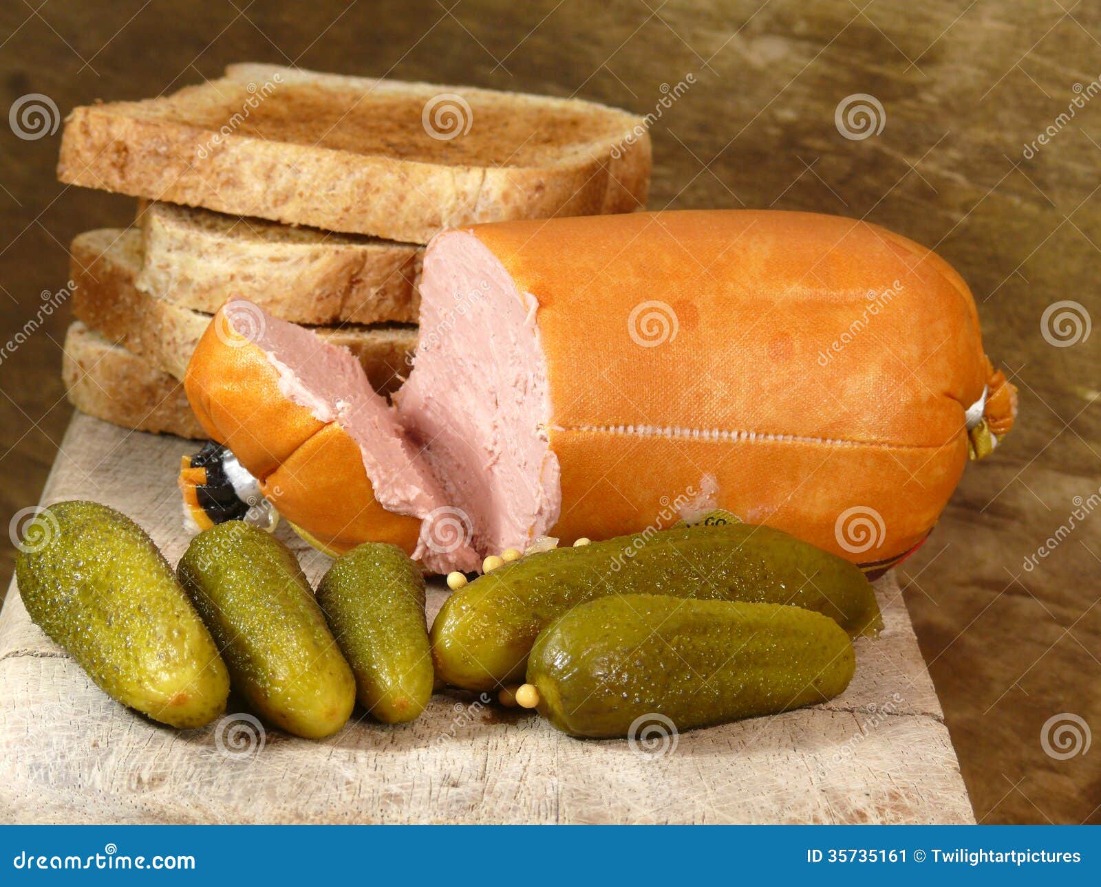 Delikatess-Leberwurst stockbild. Bild von empfindlich - 35735161