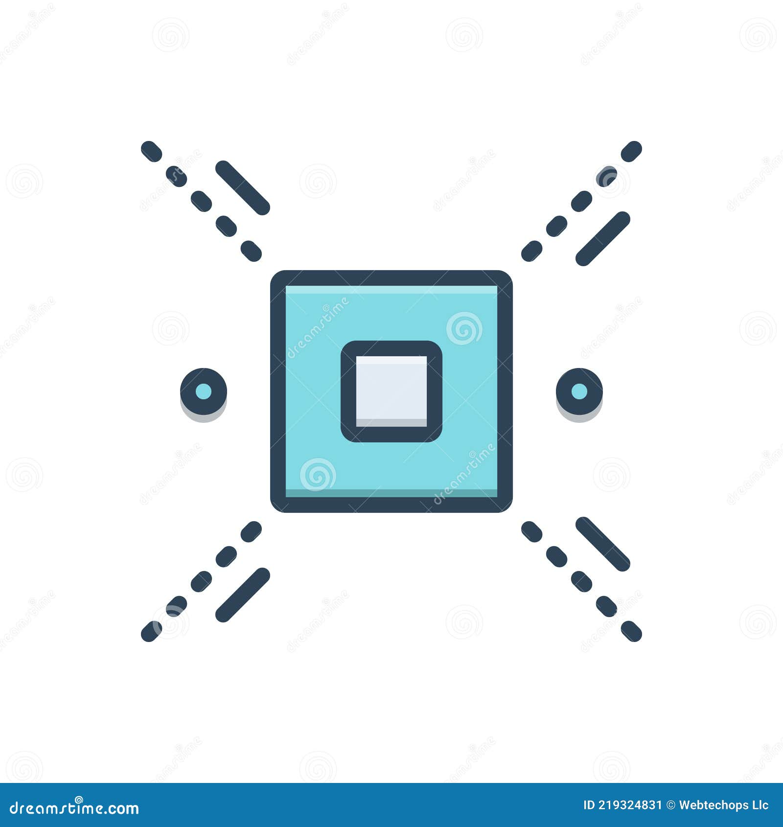 Color Illustration Icon for Delimit, Delimitate and Define Stock ...