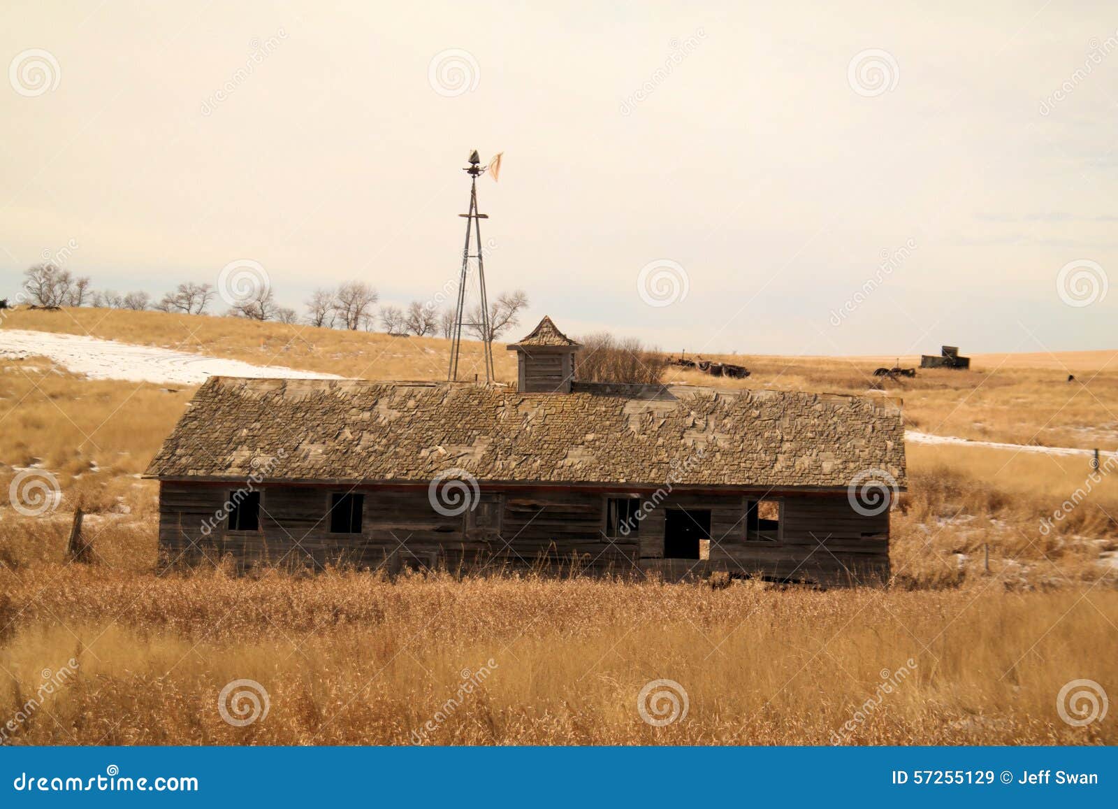 Delipidated barn stock image. Image of montana, plain - 57255129