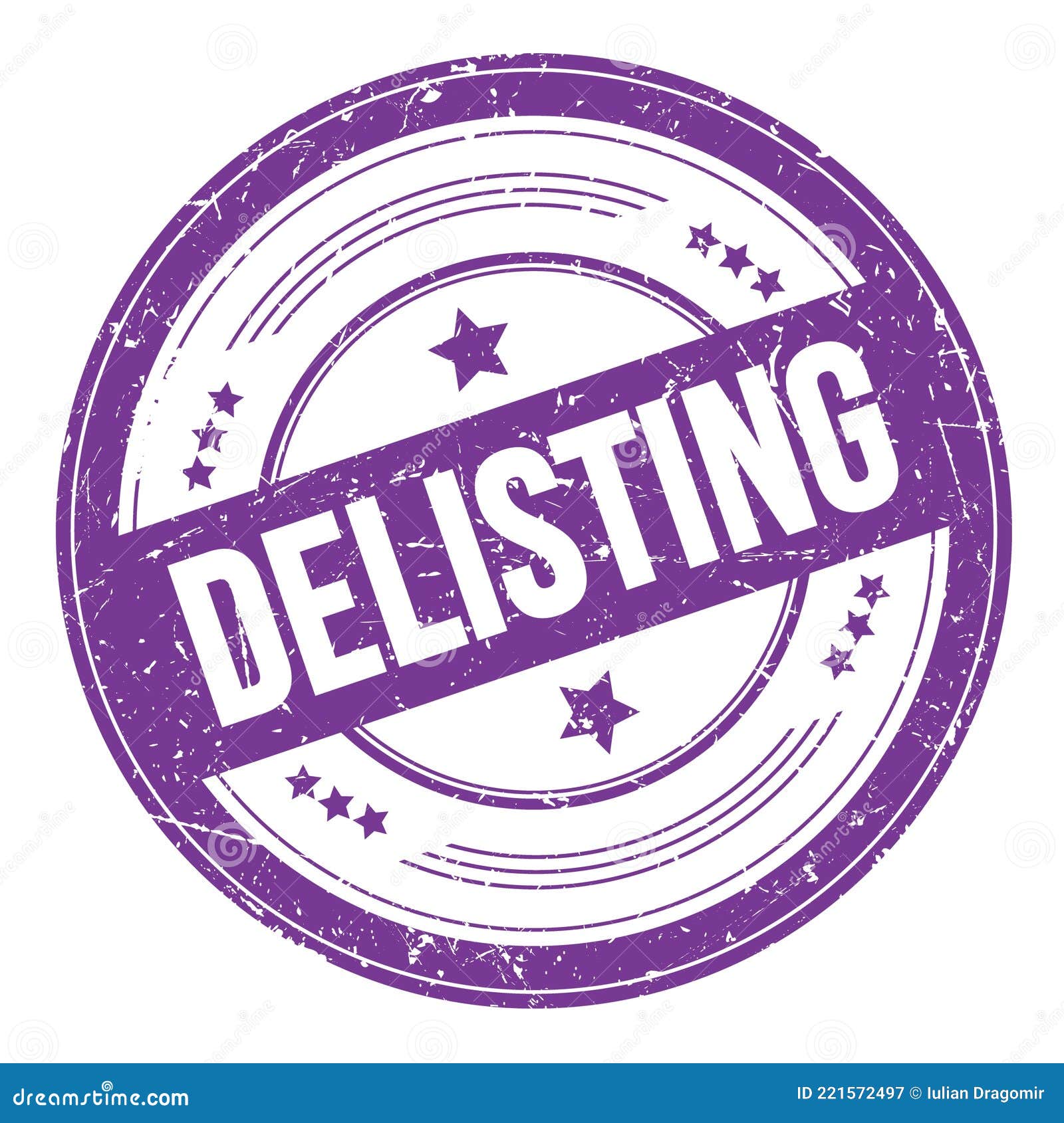 DELISTING Text on Violet Indigo Round Grungy Stamp Stock Illustration ...