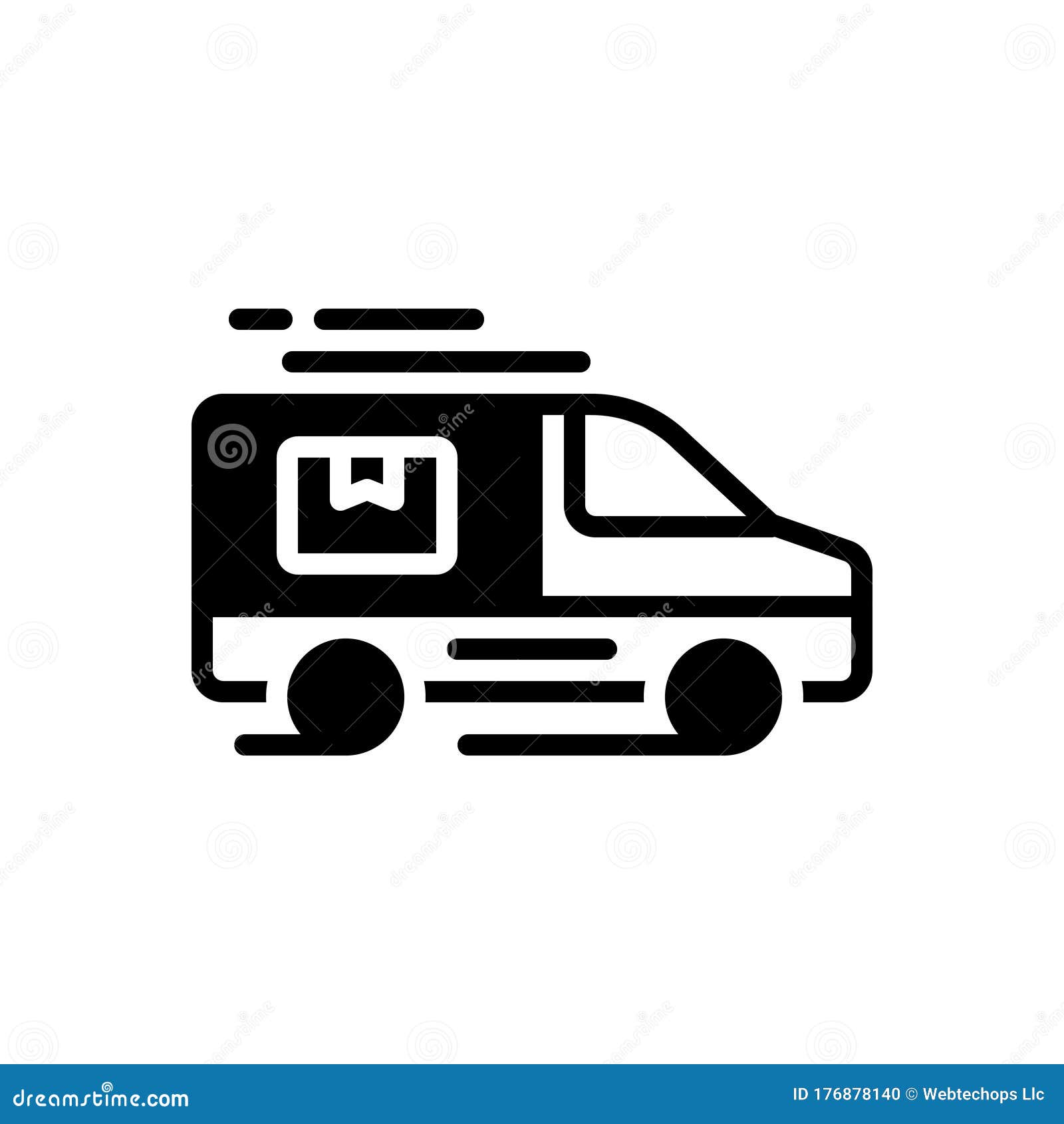 Black Solid Icon for Deliver, Delivery and Truck Stock Vector ...