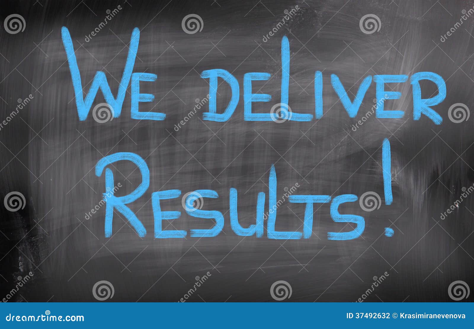 We Deliver Results Concept stock photo. Image of answer - 37492632