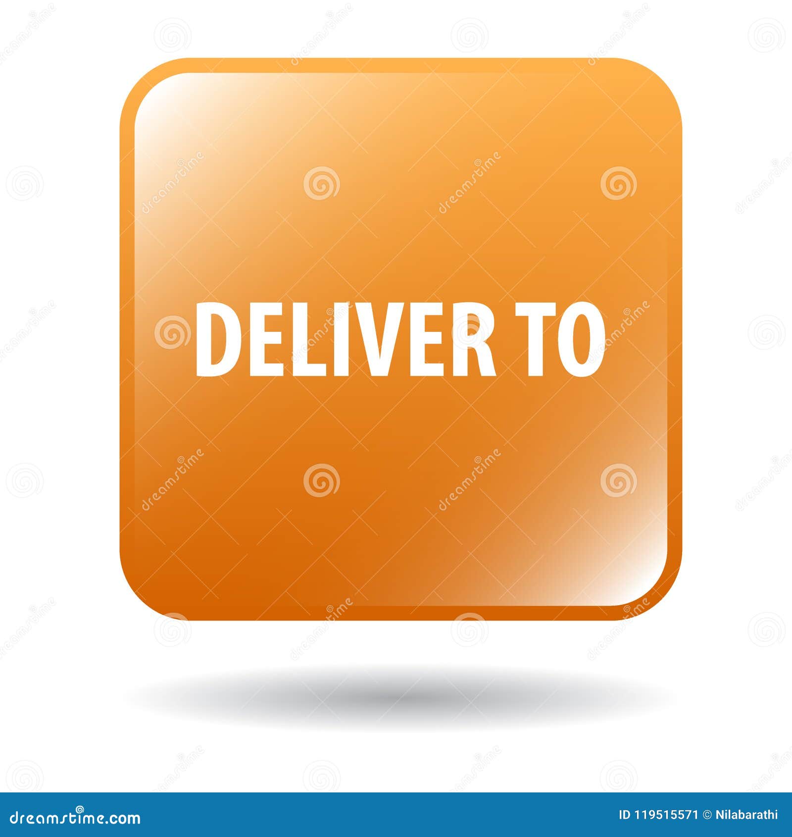 Deliver to web button stock illustration. Illustration of item - 119515571