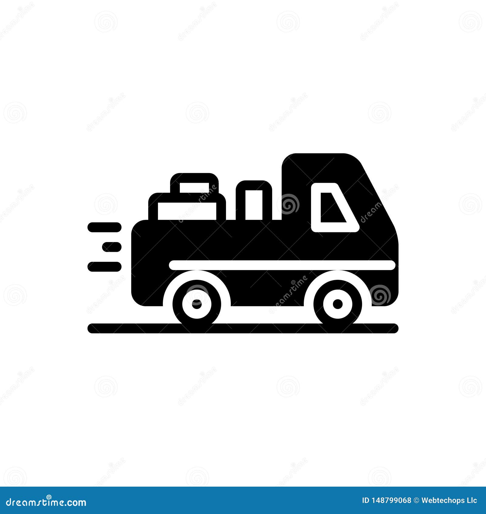 Black Solid Icon for Deliverable, Deliver and Courier Stock Vector ...