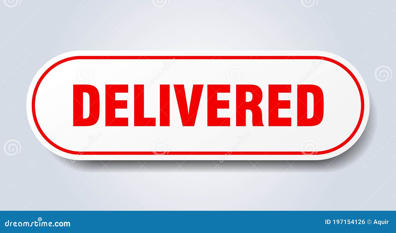 Delivered Sticker. Delivered Sign On Transparent Background Cartoon ...