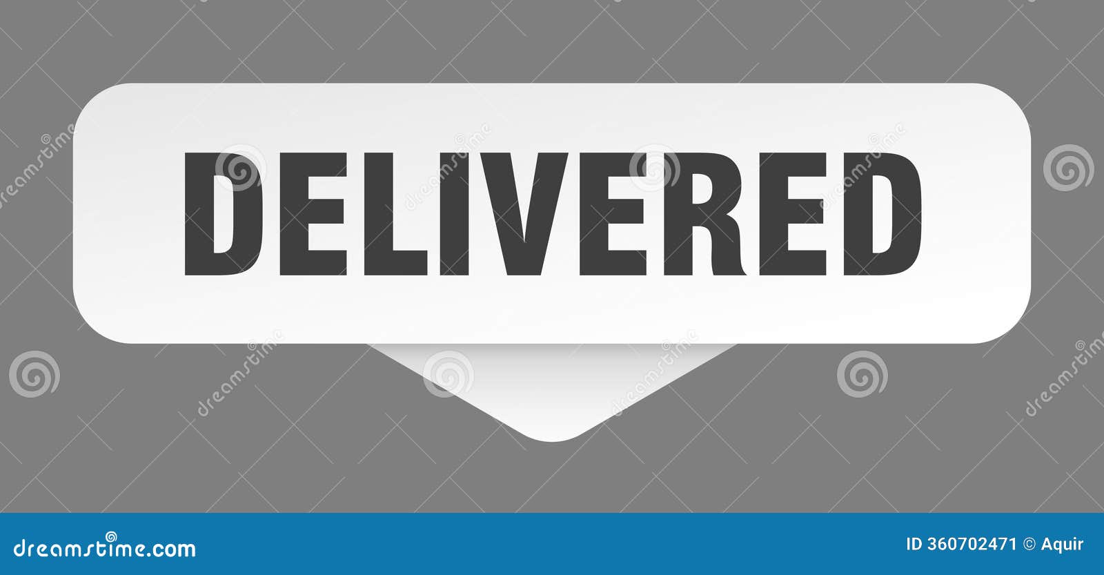 Delivered Sticker. Delivered Sign On Transparent Background Cartoon ...
