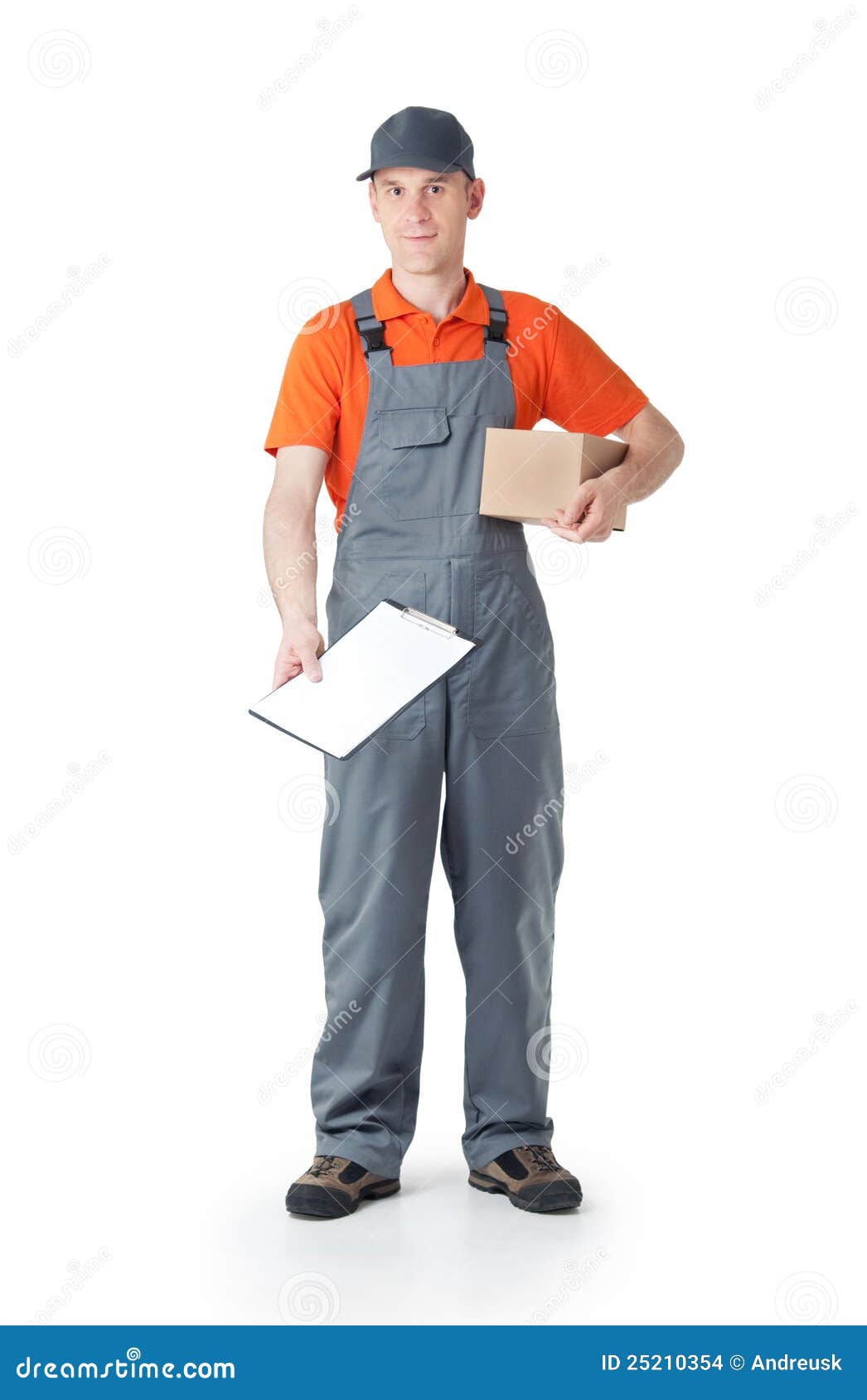 Deliverer stock photo. Image of work, hand, mailman, deliverer - 25210354