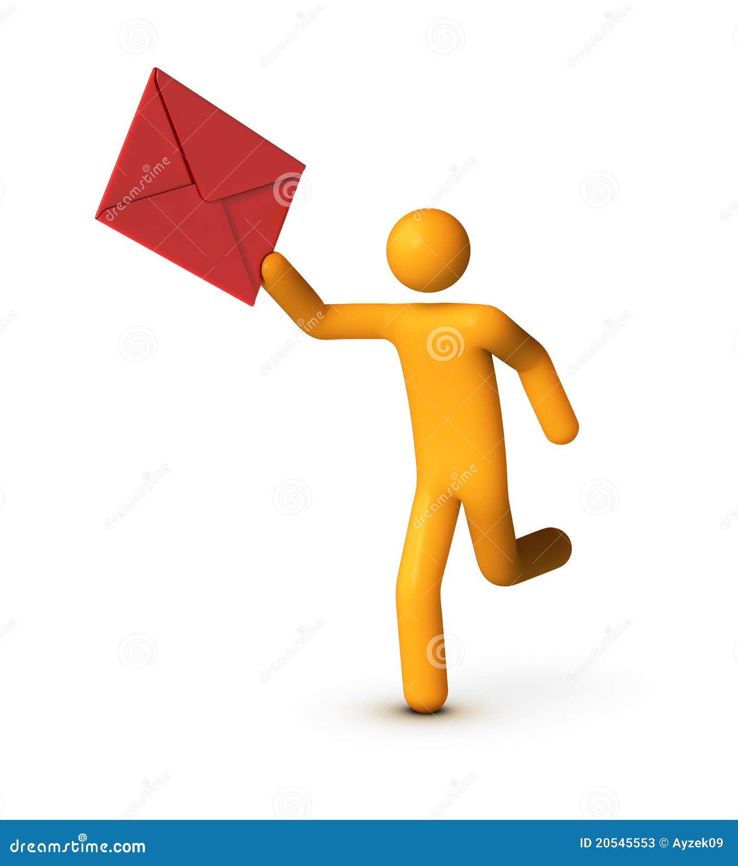 Delivering Envelope stock illustration. Illustration of envelope - 20545553