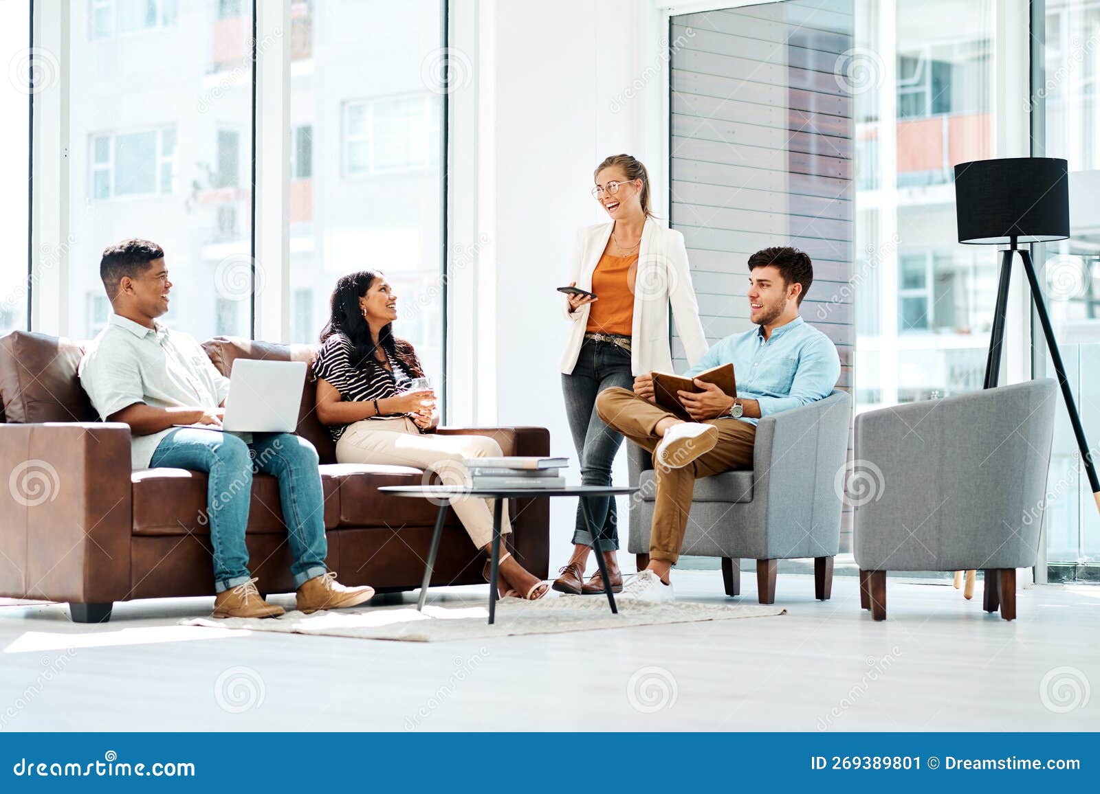 Delivering Excellence through Teamwork. a Group of Businesspeople ...