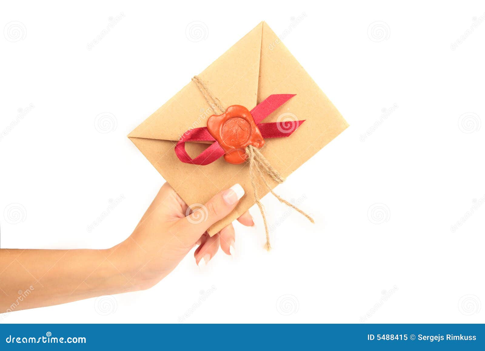 Delivering an Invitation stock image. Image of envelope - 5488415