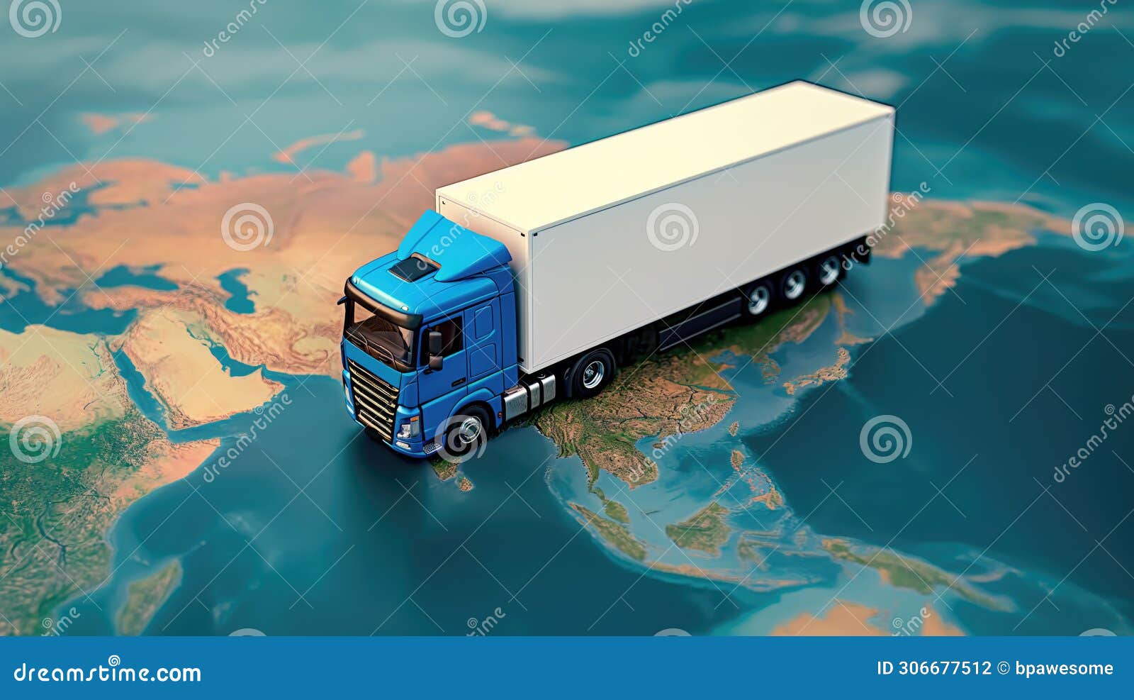 Delivering on Time, Efficient Distribution and Delivery Truck on Map ...
