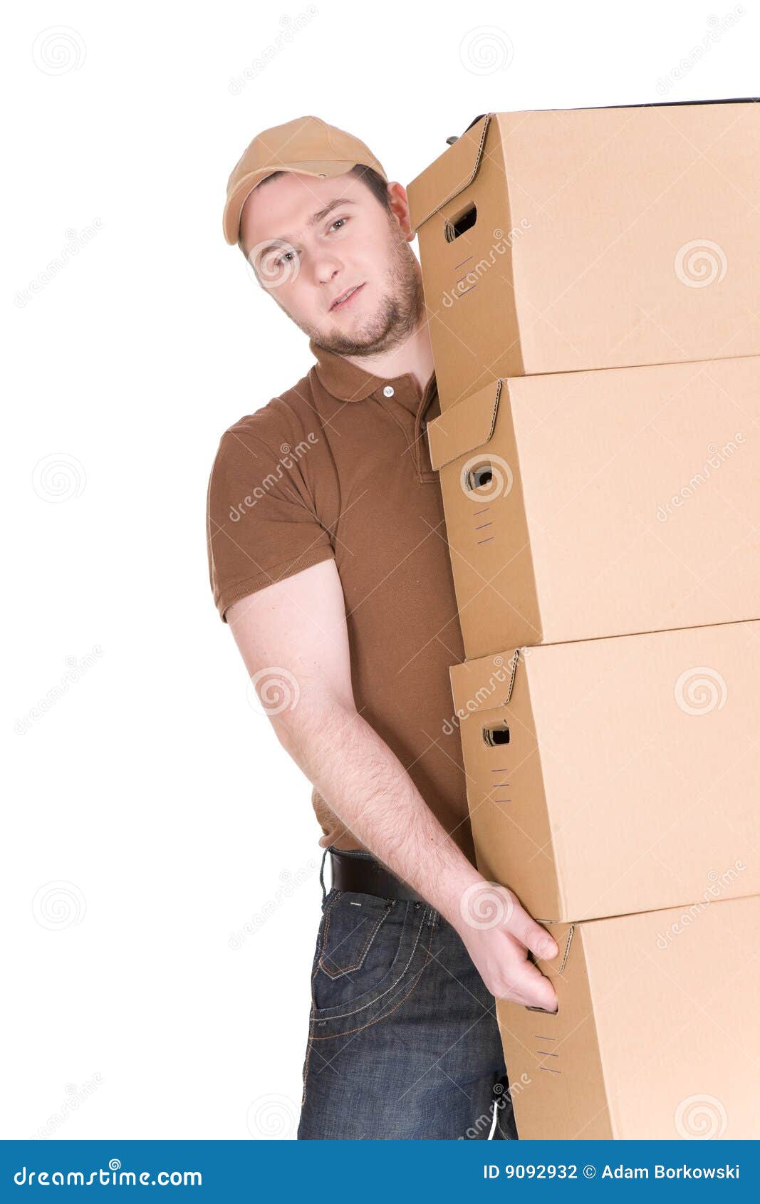 Delivery stock photo. Image of present, friendly, mail - 9092932