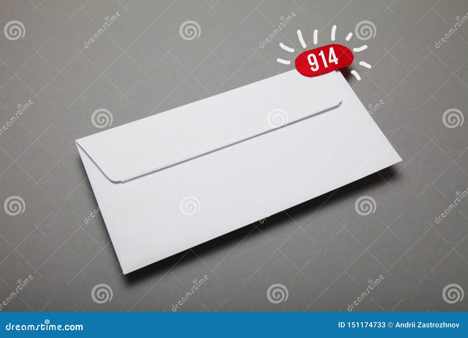 Delivery Address Blank Envelope, Confidential Attachment Stock Image ...