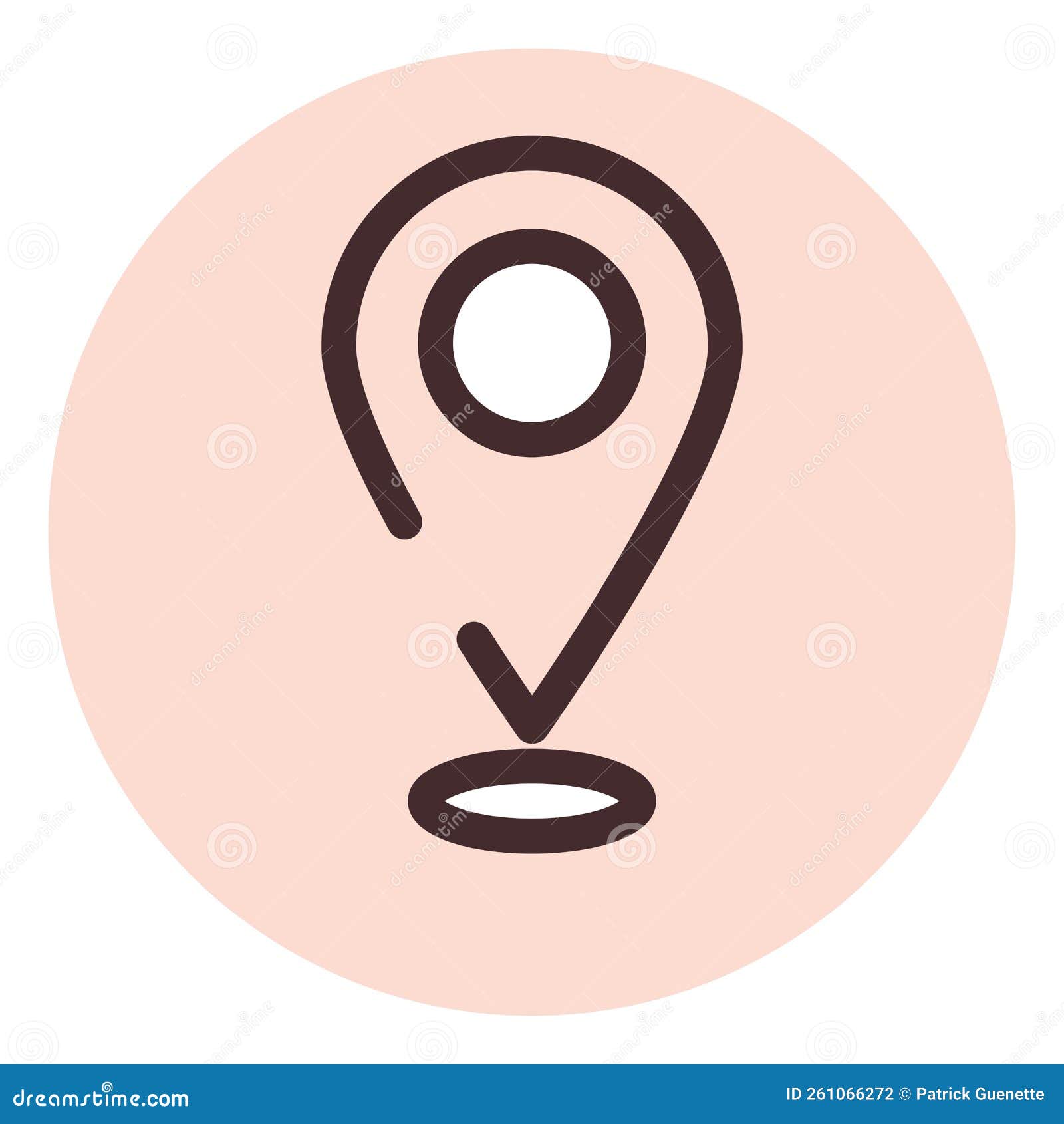 Delivery address, icon stock vector. Illustration of full - 261066272