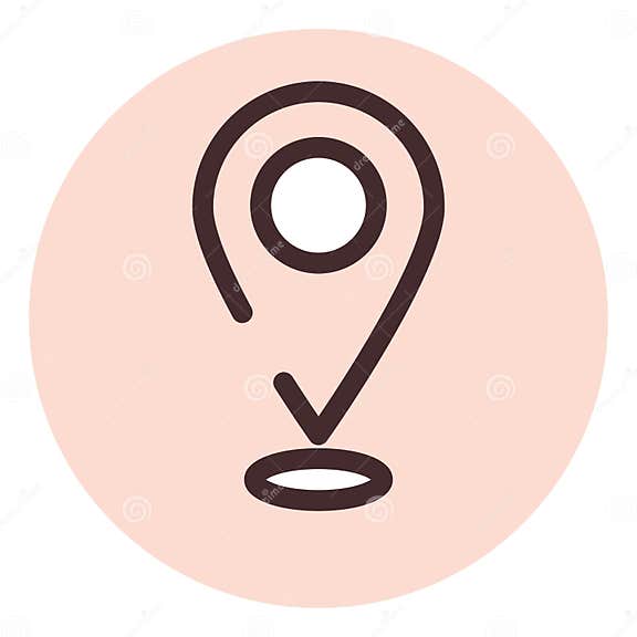 Delivery address, icon stock vector. Illustration of full - 261066272