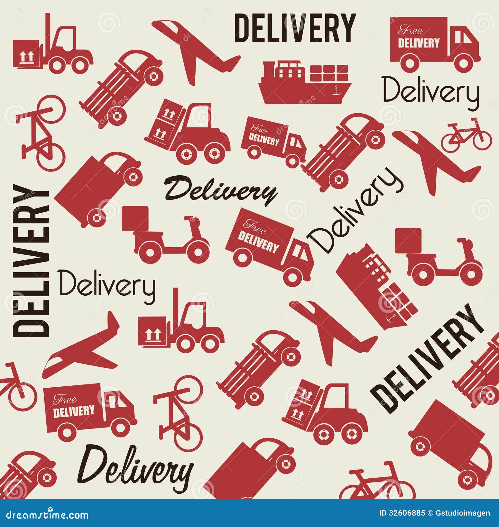 Delivery background stock vector. Illustration of fast - 32606885