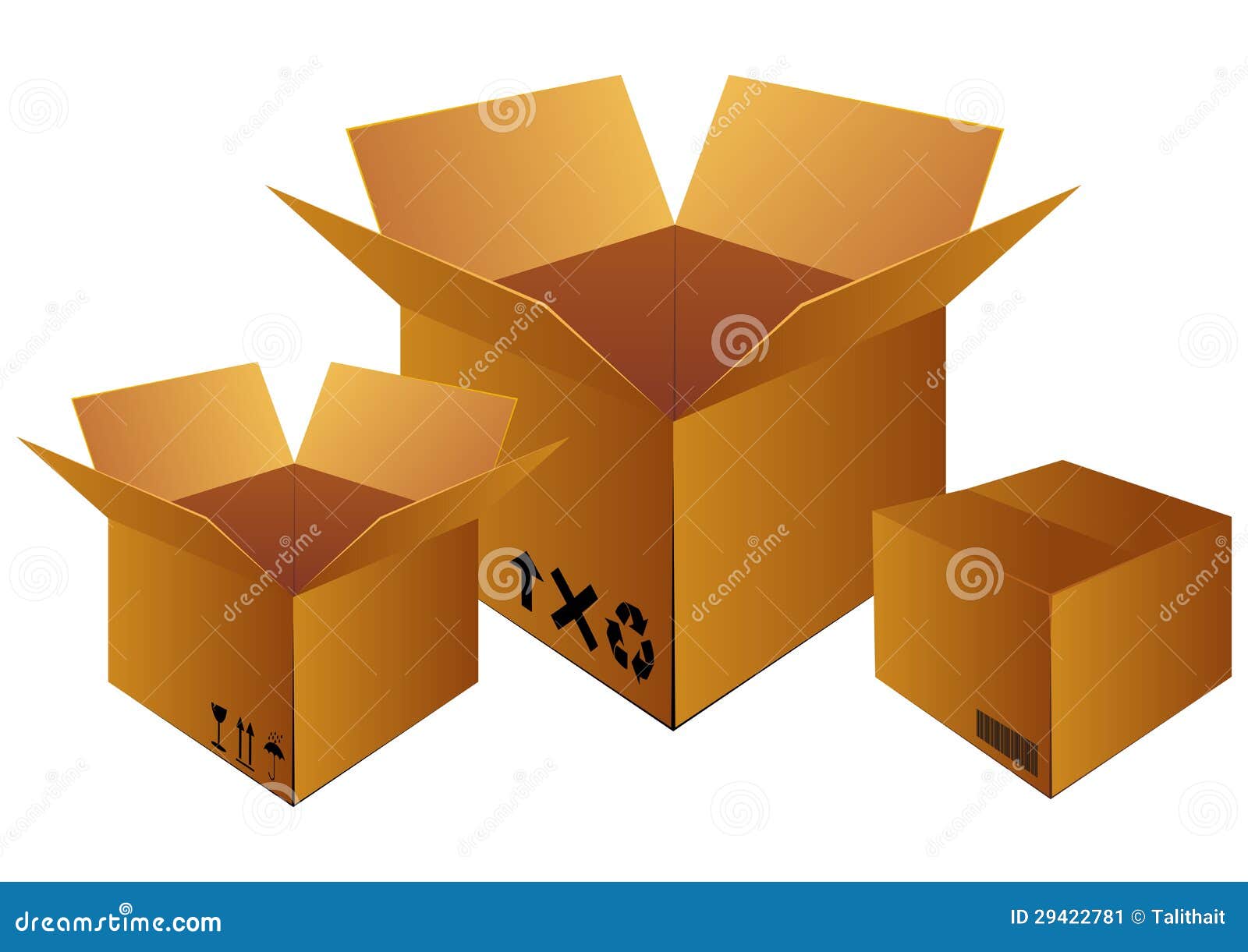 Delivery box stock illustration. Illustration of cardboard - 29422781