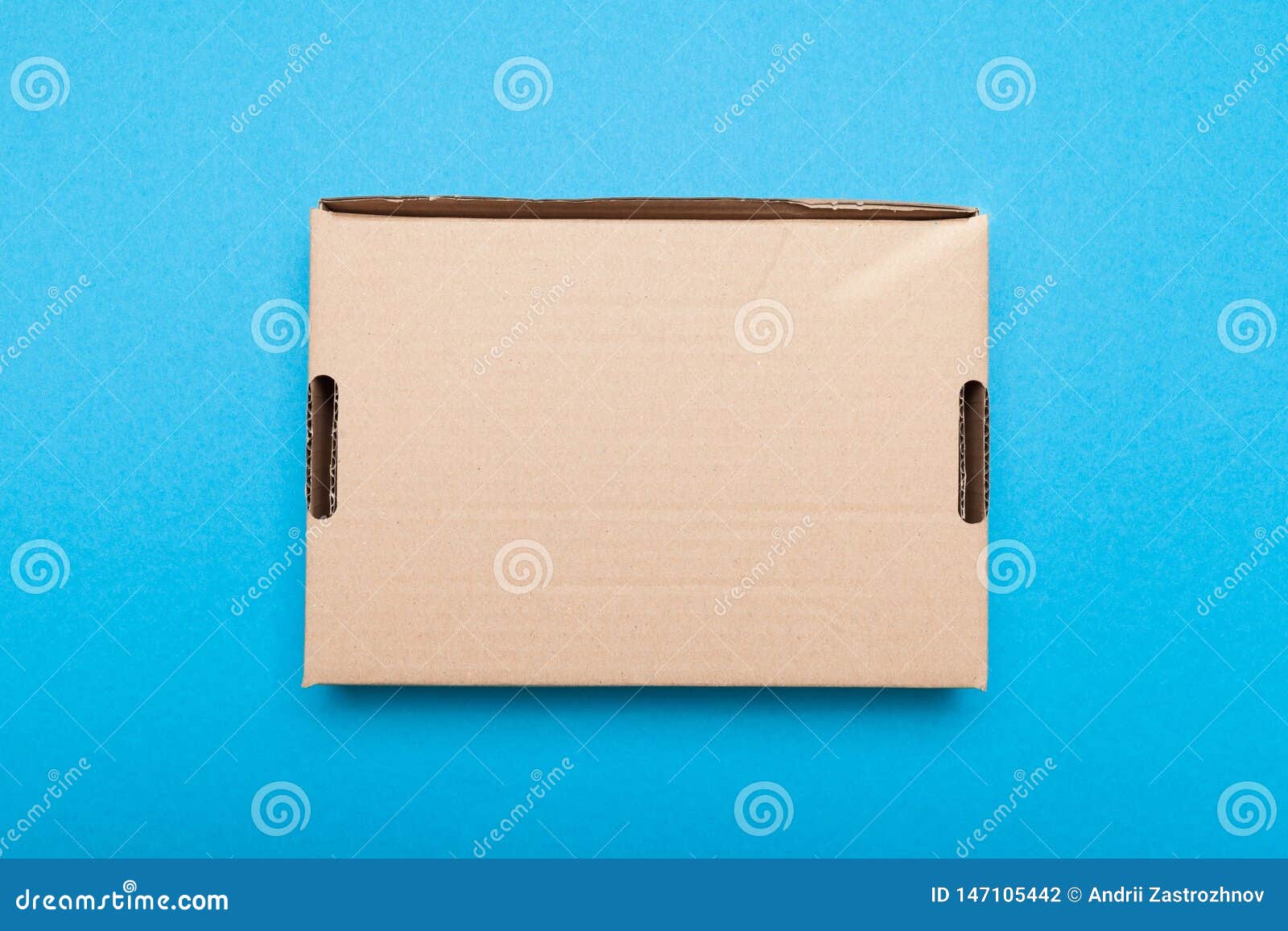 Delivery Box, Courier Shipping. Empty Label, Copy Space for Text Stock ...