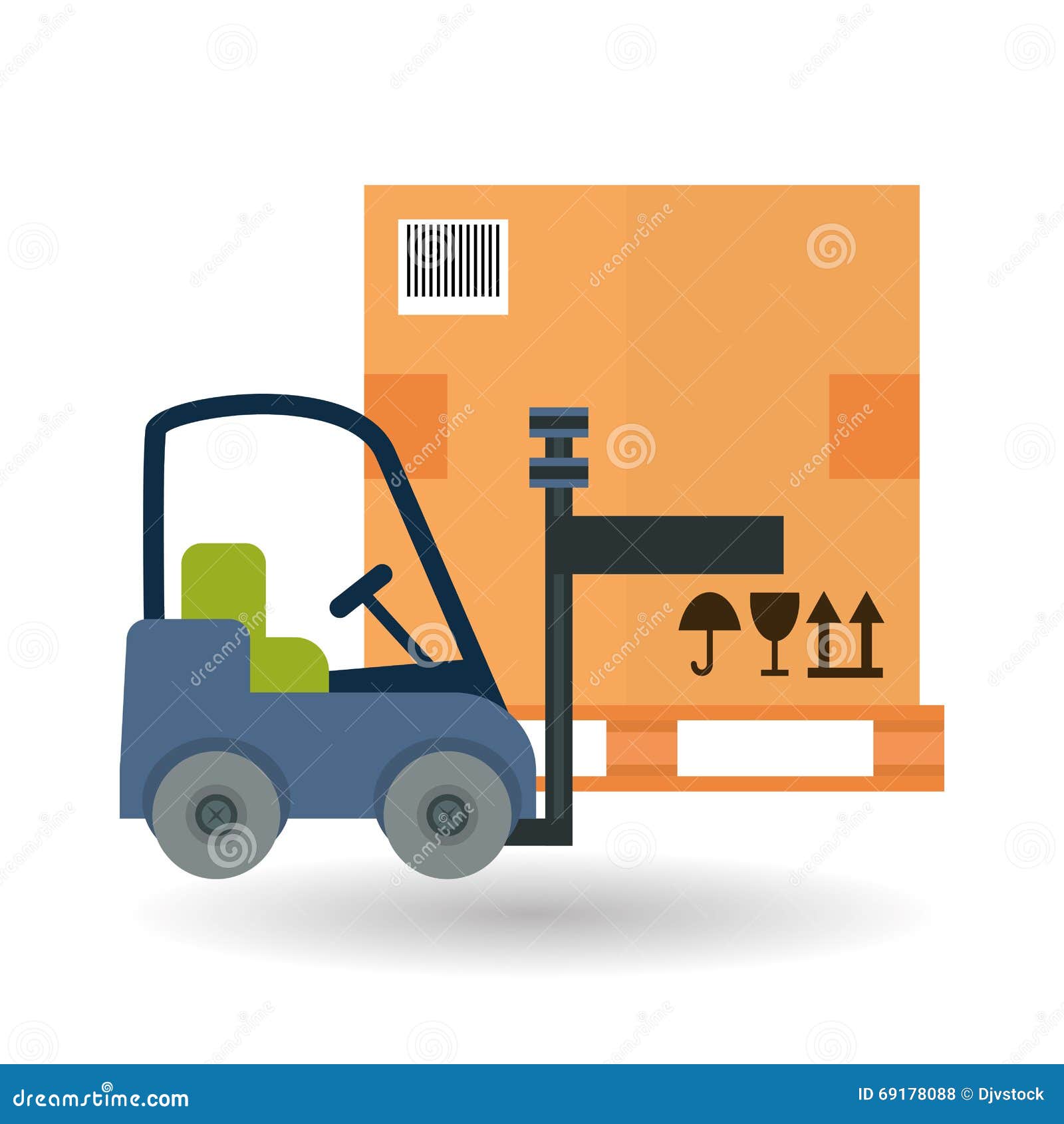 Delivery and Box Design, Vector Illustration Stock Vector ...