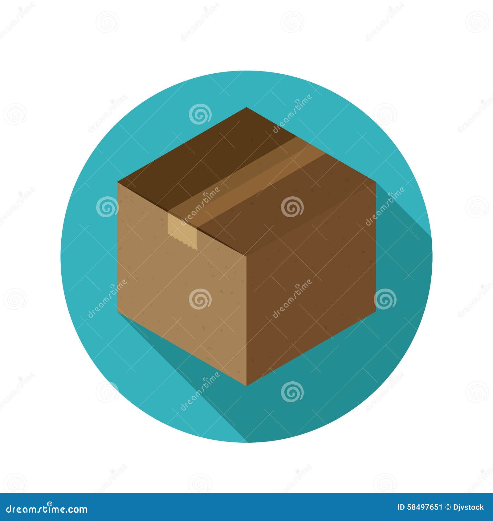 Delivery box design. stock vector. Illustration of simple - 58497651
