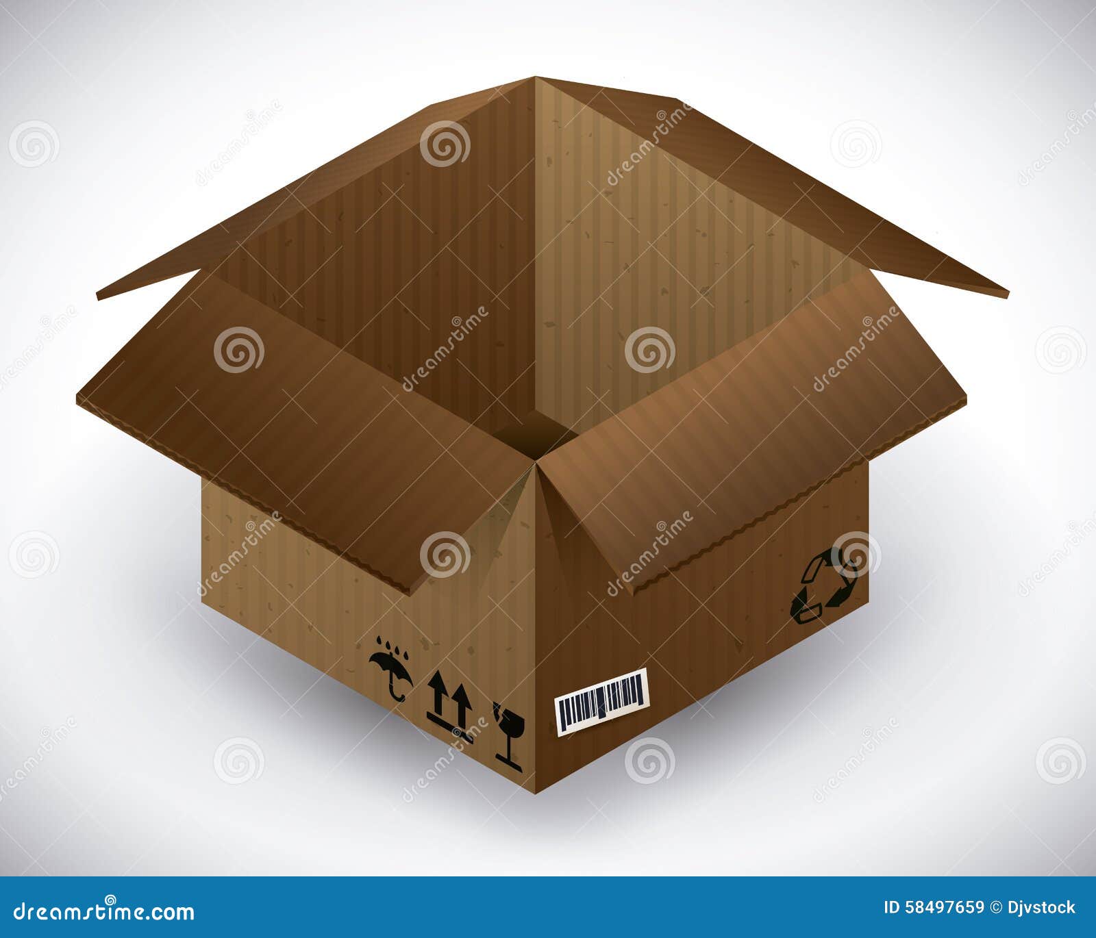 Delivery box design. stock vector. Illustration of container - 58497659
