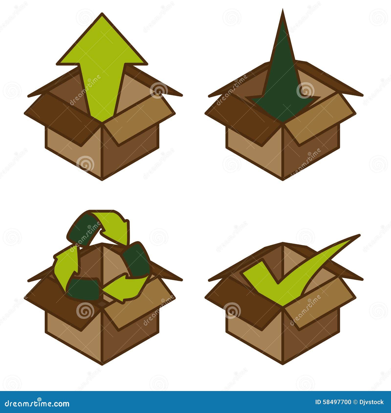 Delivery box design. stock vector. Illustration of armed - 58497700