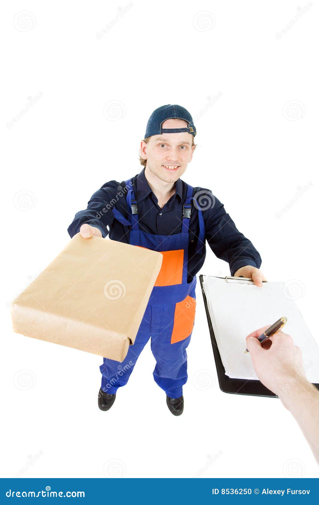 Delivery boy stock photo. Image of porter, purchase, heavy - 8536250