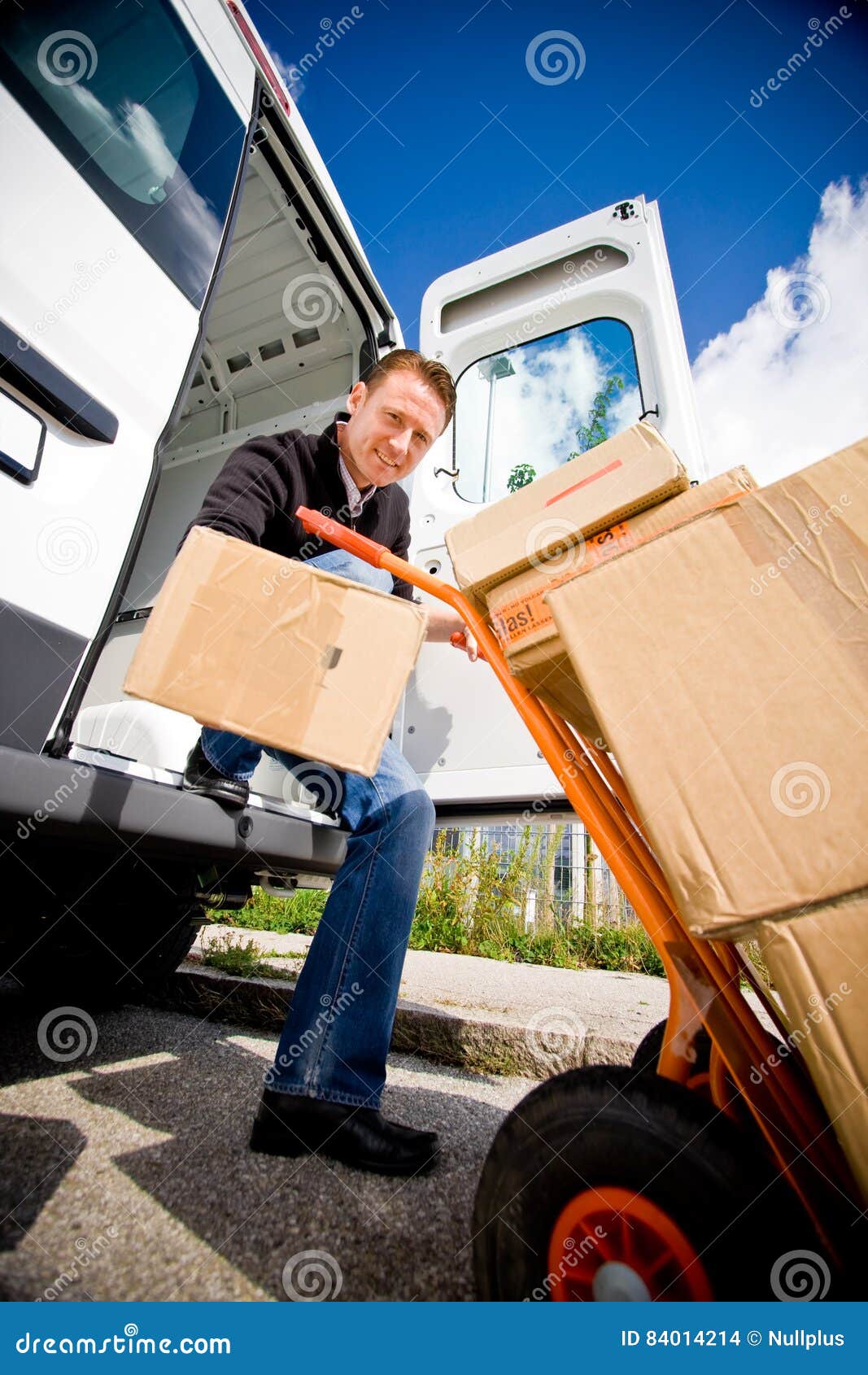 Delivery Boy stock photo. Image of offering, transportation - 84014214