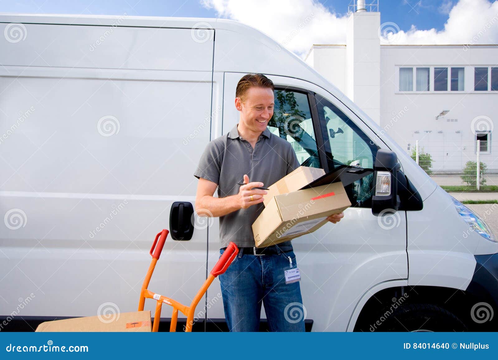 Delivery Boy stock photo. Image of germany, retail, consumerism - 84014640