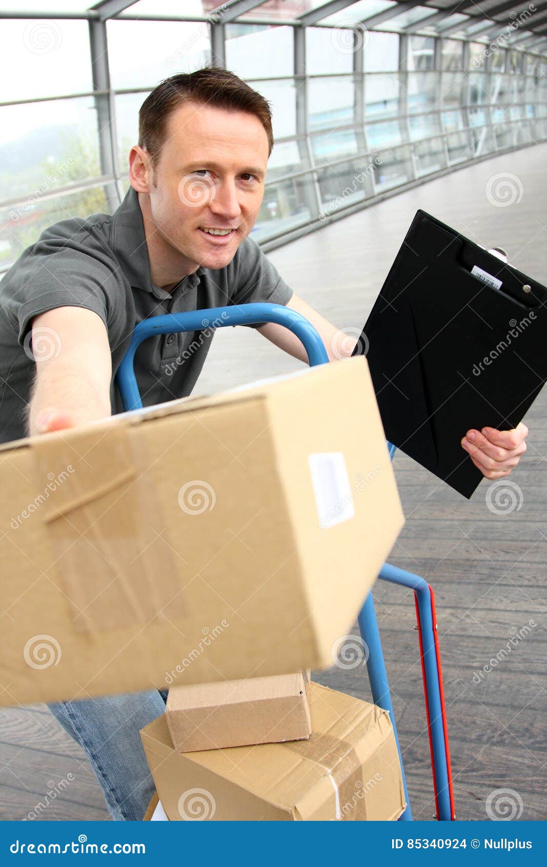 Delivery Boy stock photo. Image of shipping, retail, male - 85340924