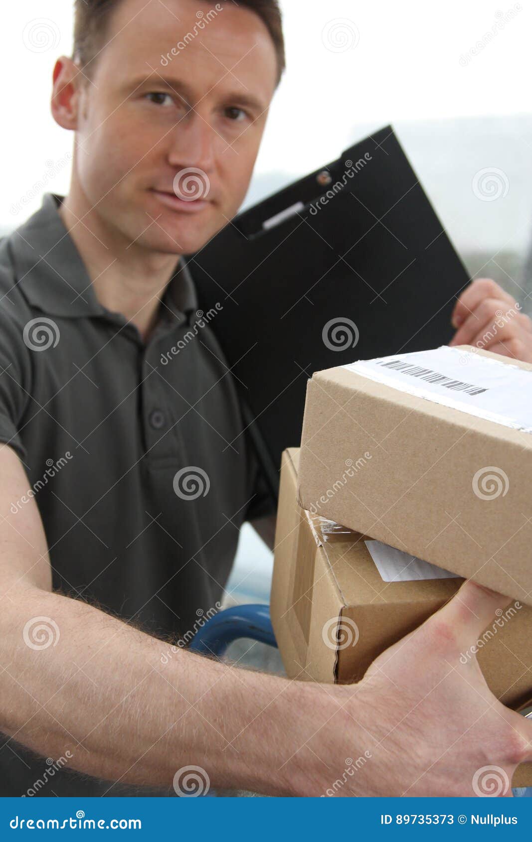 Delivery Boy stock image. Image of transportation, packaging - 89735373