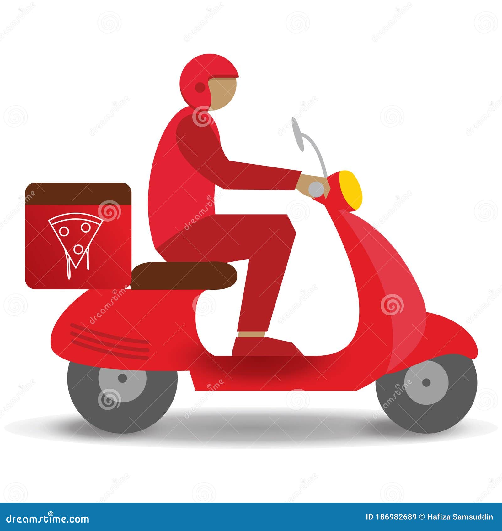 Delivery Boy. Vector Illustration Decorative Design Stock Vector ...