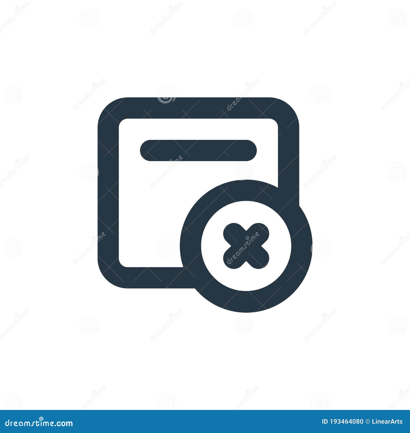 Delivery Cancelled Icon Vector from Essentials Ui Concept. Thin Line ...