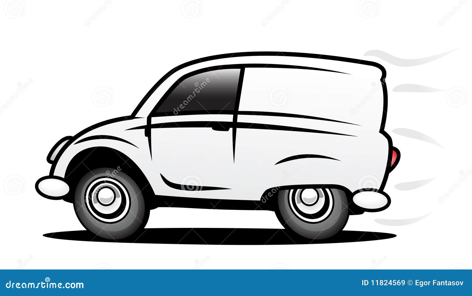 Delivery car stock vector. Illustration of commercial - 11824569