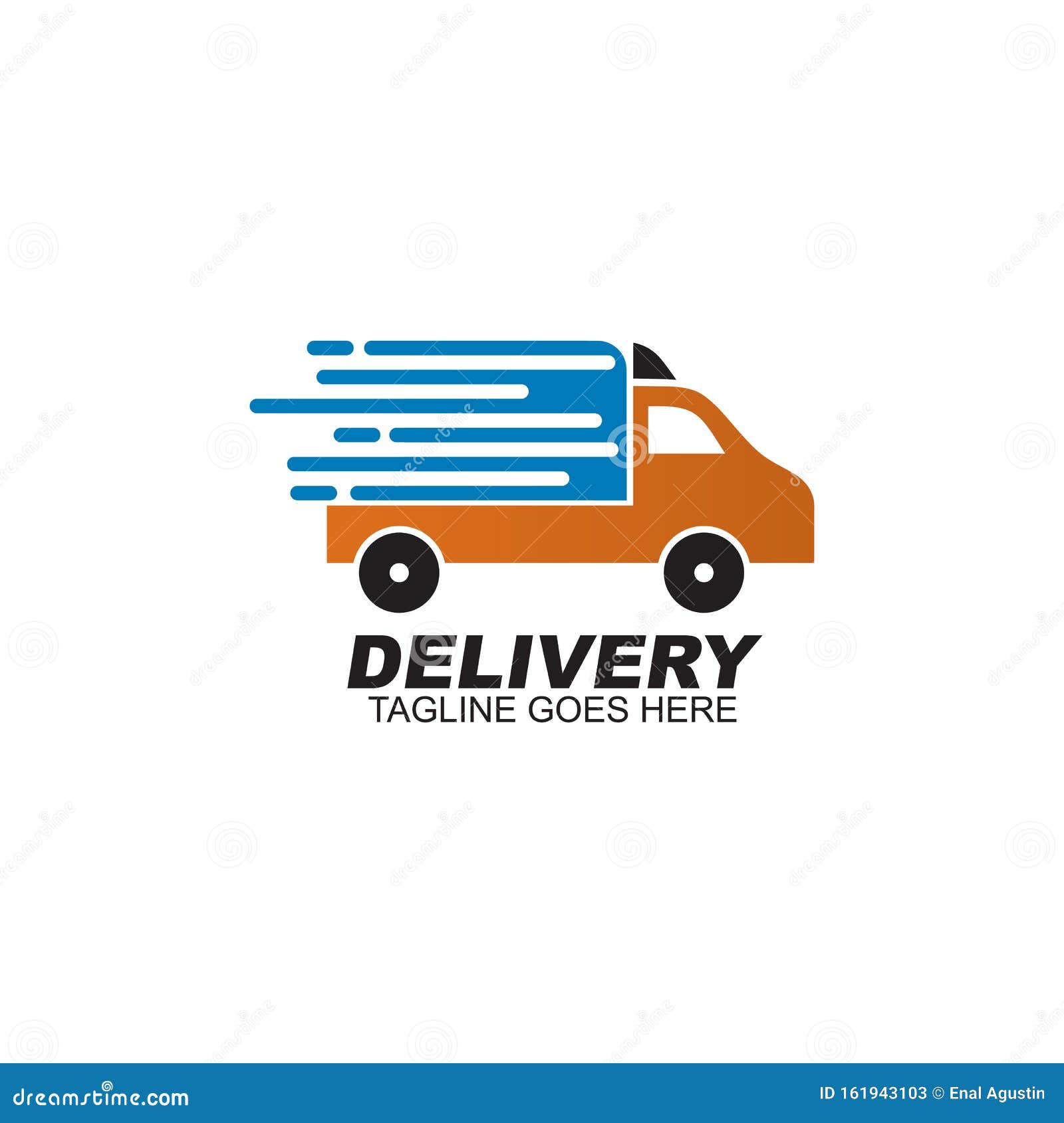 Delivery Car Logo Design Vector Template Stock Vector - Illustration of ...