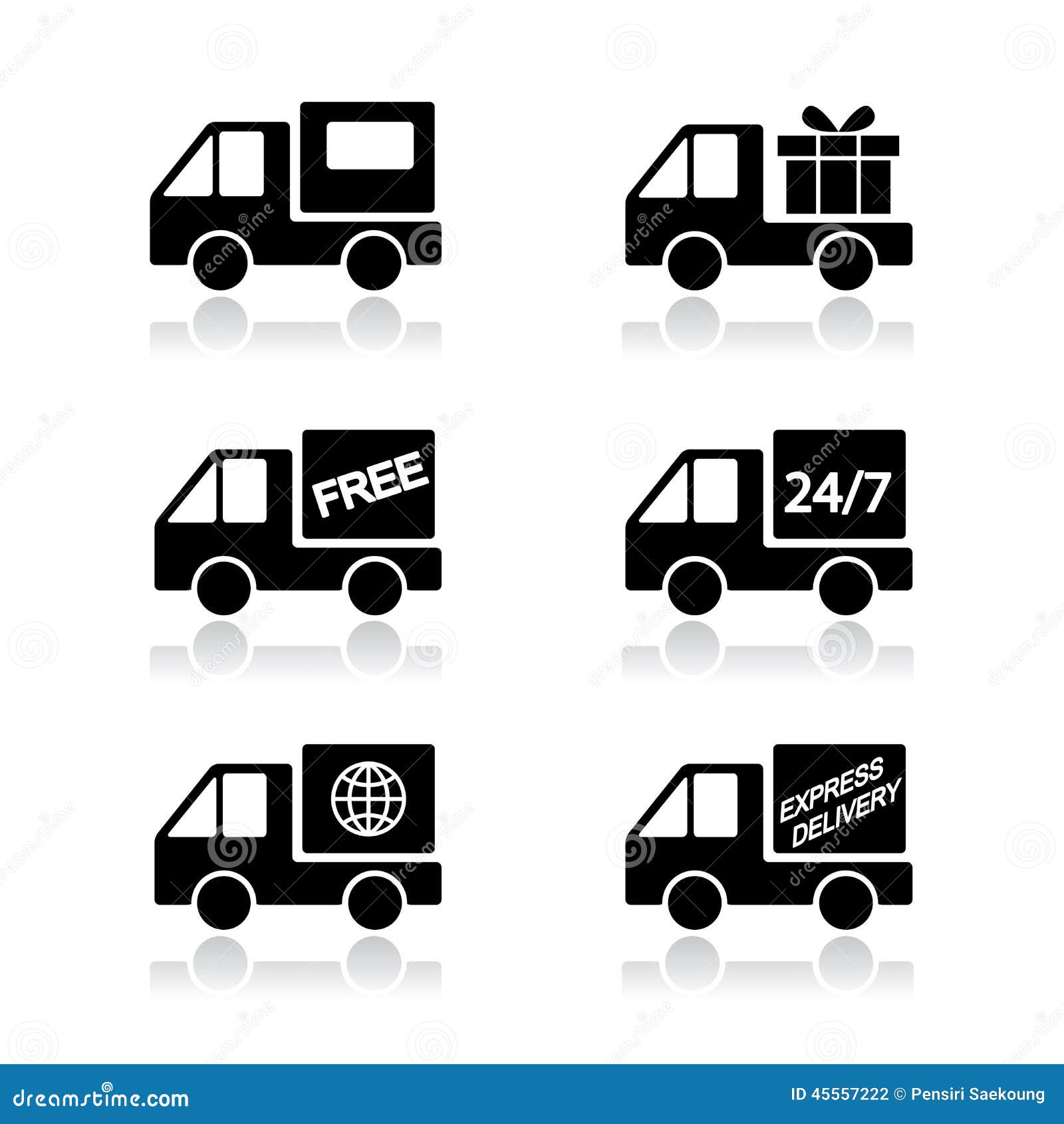 Delivery Car, Shipping Vector Stock Vector - Illustration of moving ...