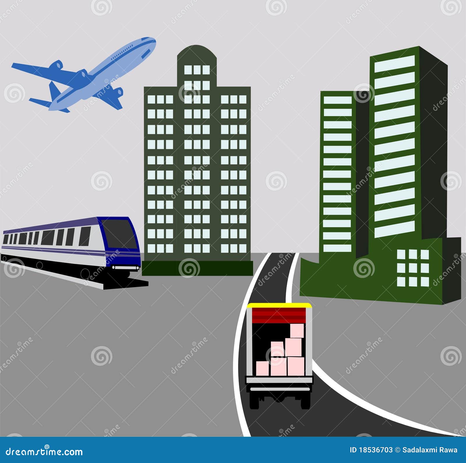 Delivery Concept stock vector. Illustration of export - 18536703